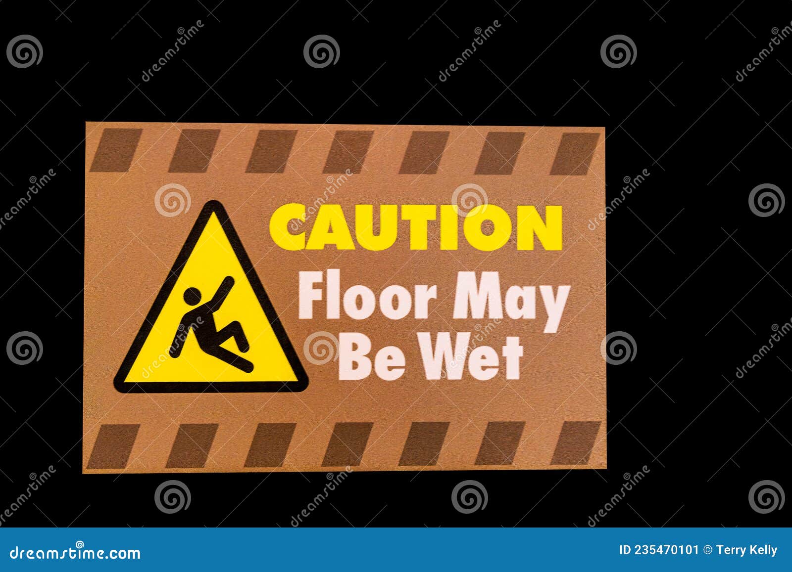 Caution Wet Floor Signage Stock Image | CartoonDealer.com #107383939