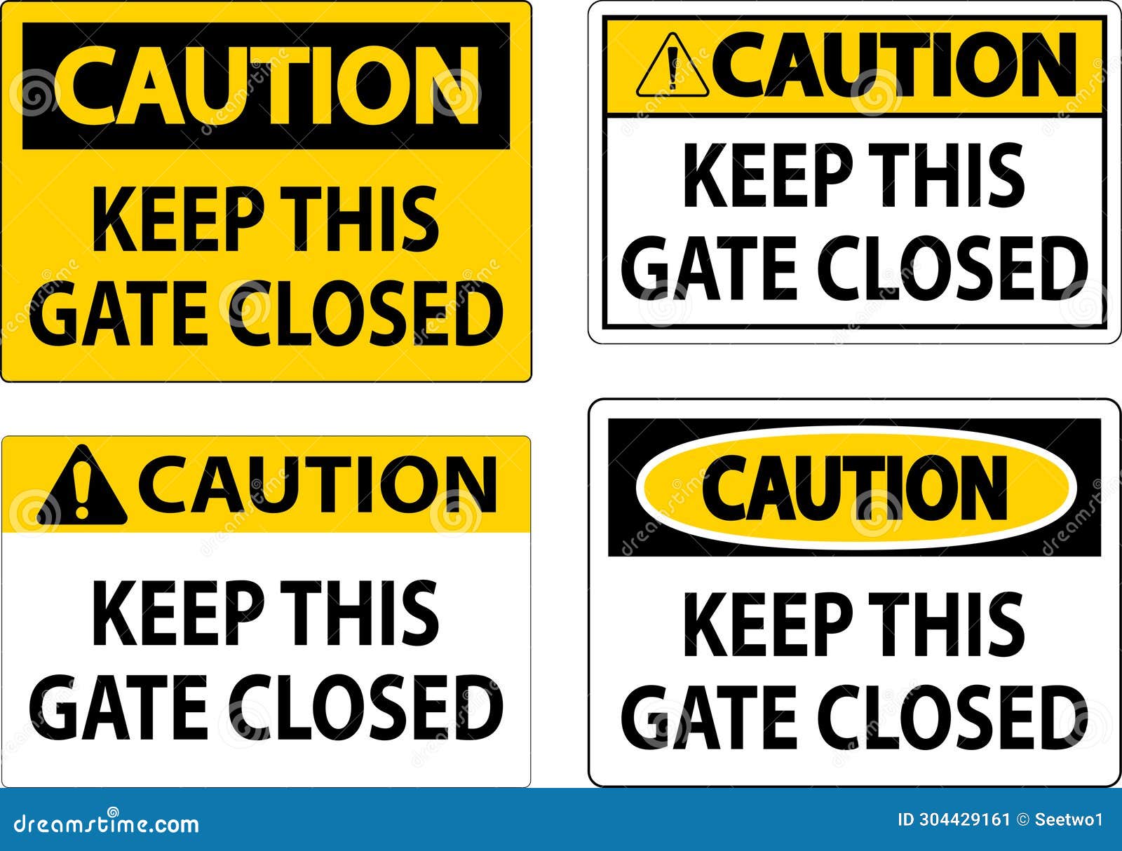 Caution Gate Opens And Closes Automatically Symbol Sign, Vector ...
