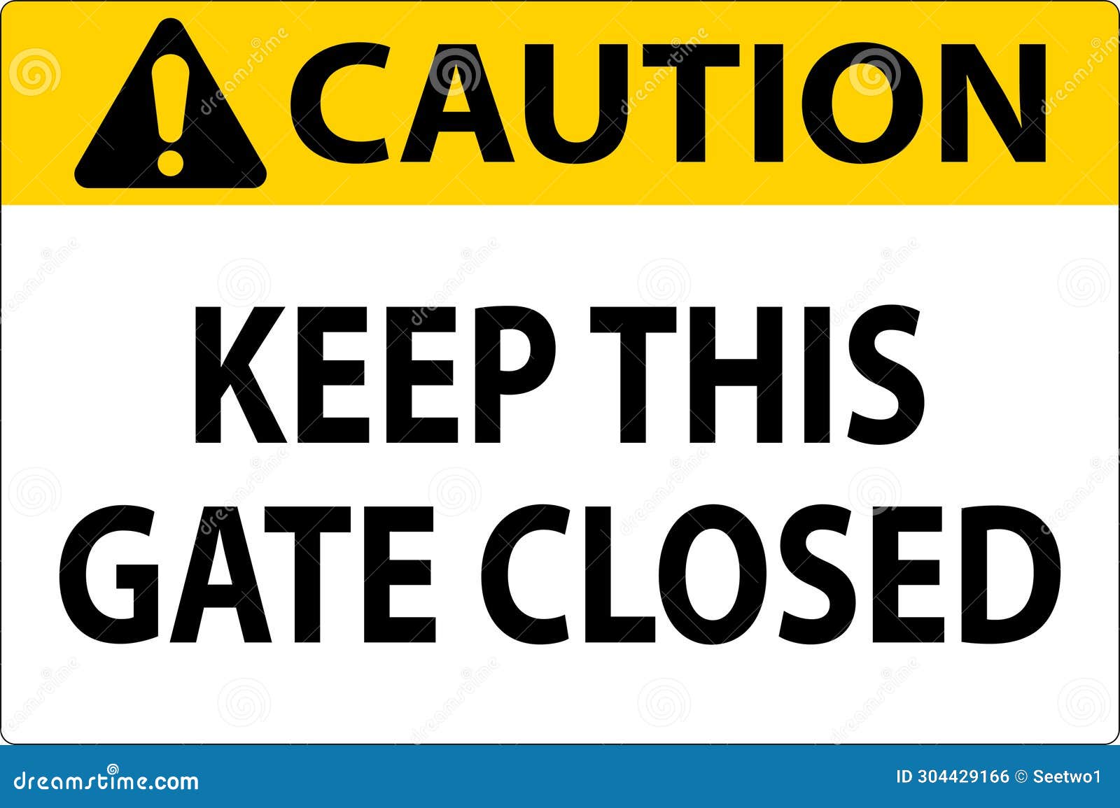 Caution Gate Opens And Closes Automatically Symbol Sign, Vector ...