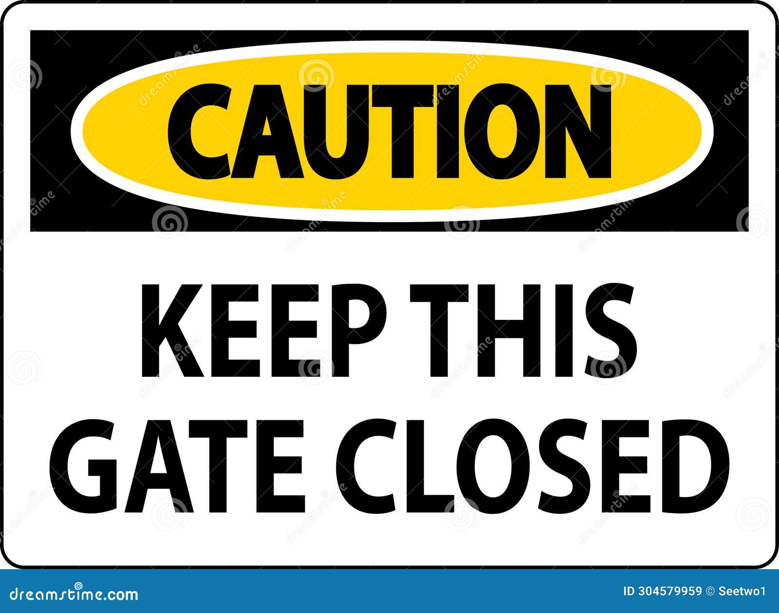 Caution Gate Opens And Closes Automatically Symbol Sign, Vector ...