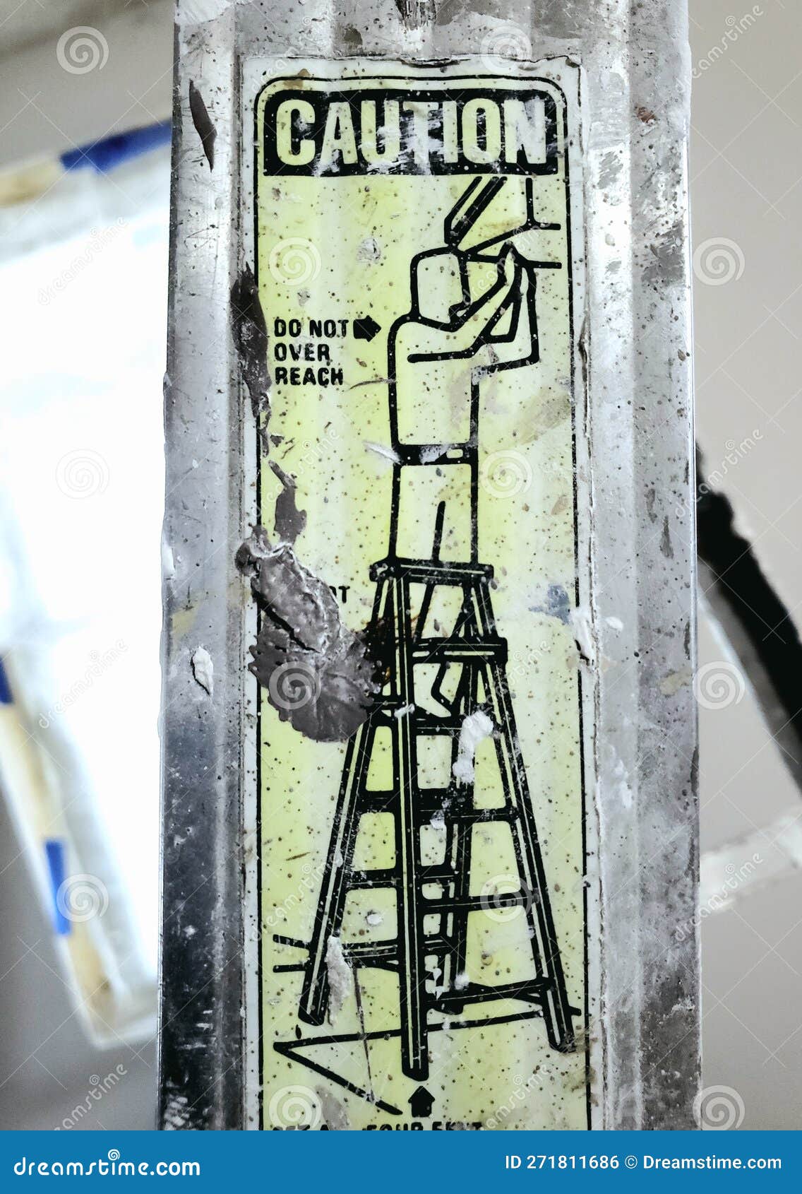 A Use Caution On Steps And Rock Pathways Sign Stock Photo ...