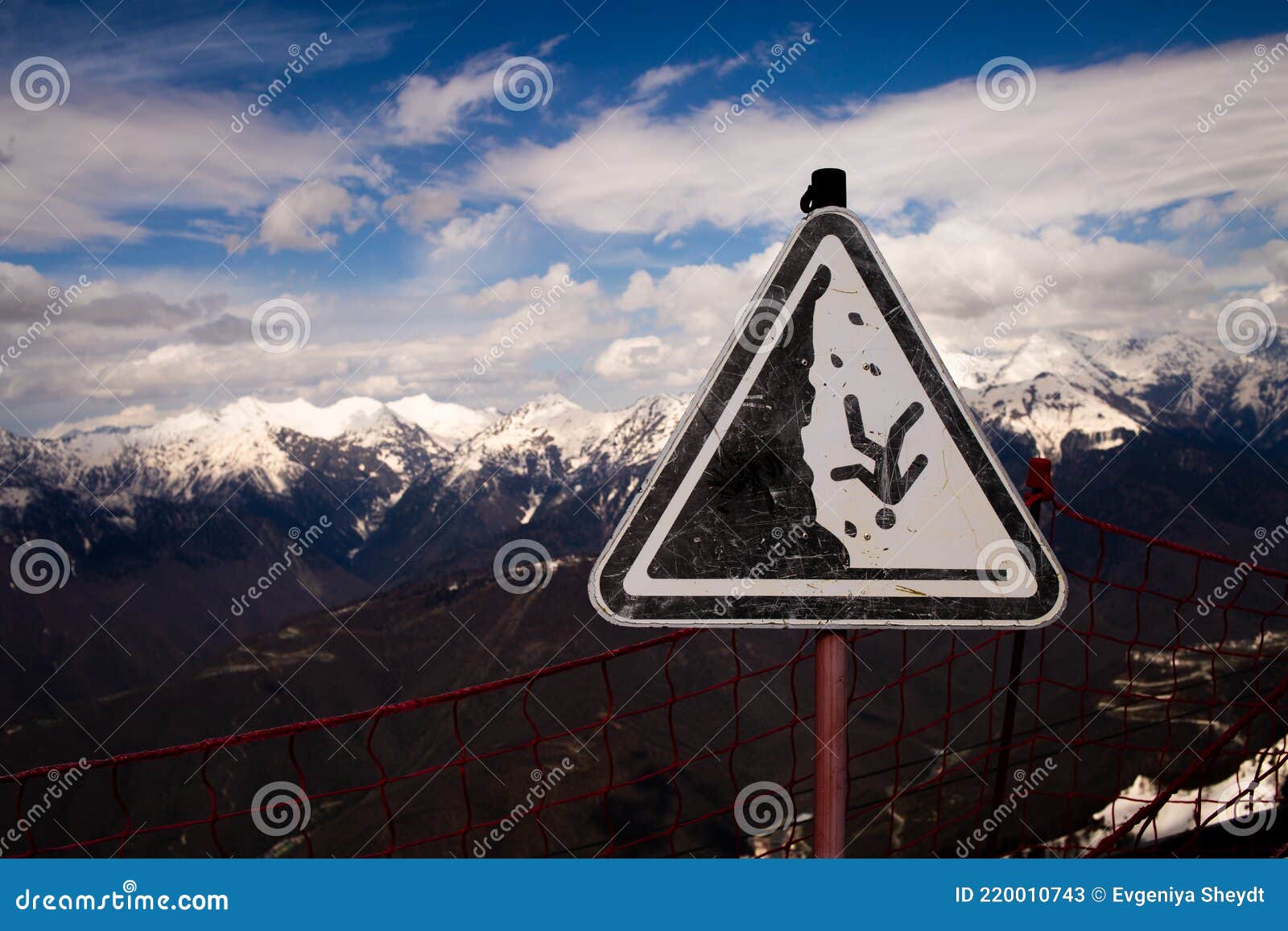 A Caution Steep Hill Sign On A Edge Of A Trail Royalty-Free Stock Image ...