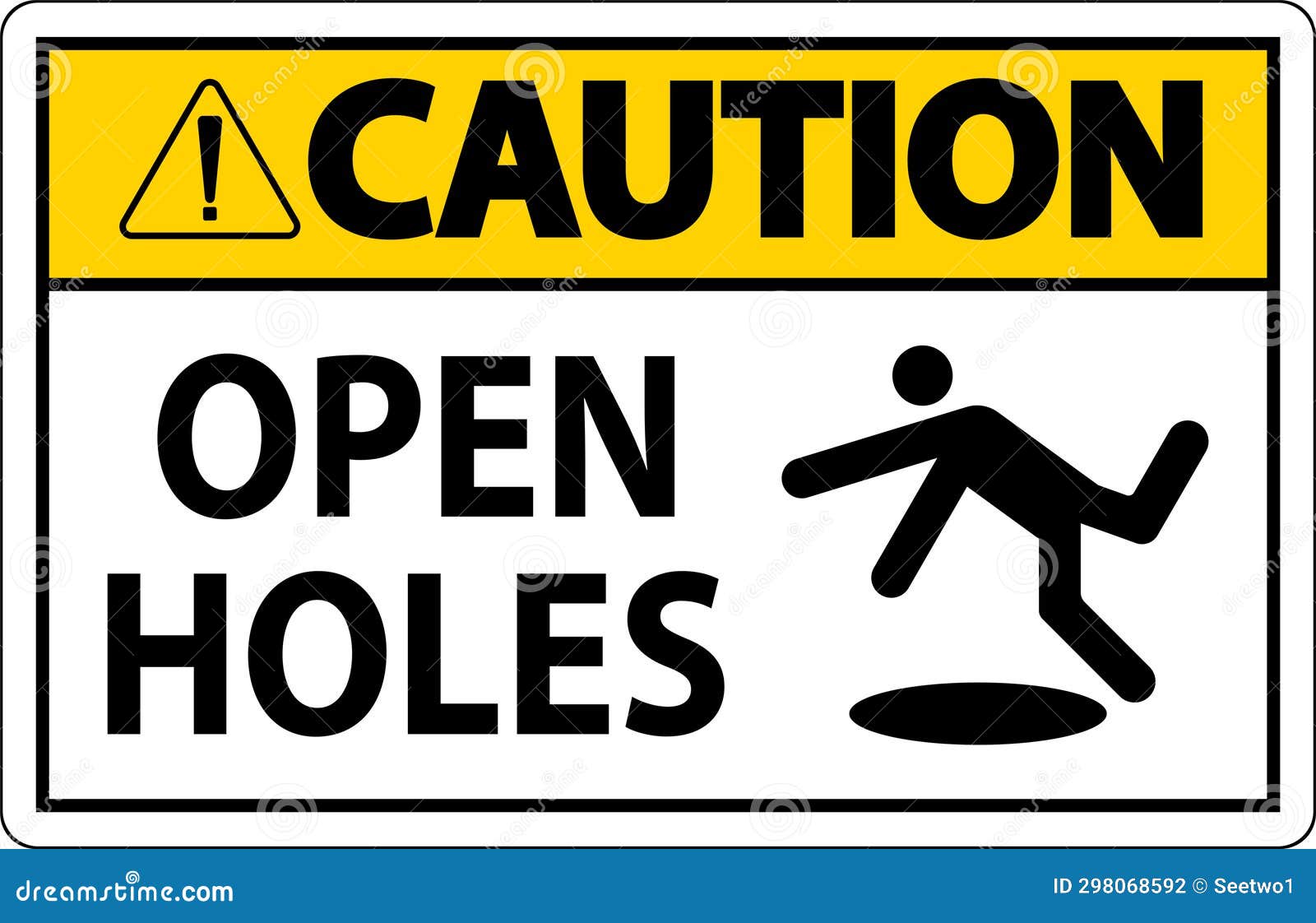 Caution Sewage Effluent Outfall Symbol Sign, Vector Illustration ...