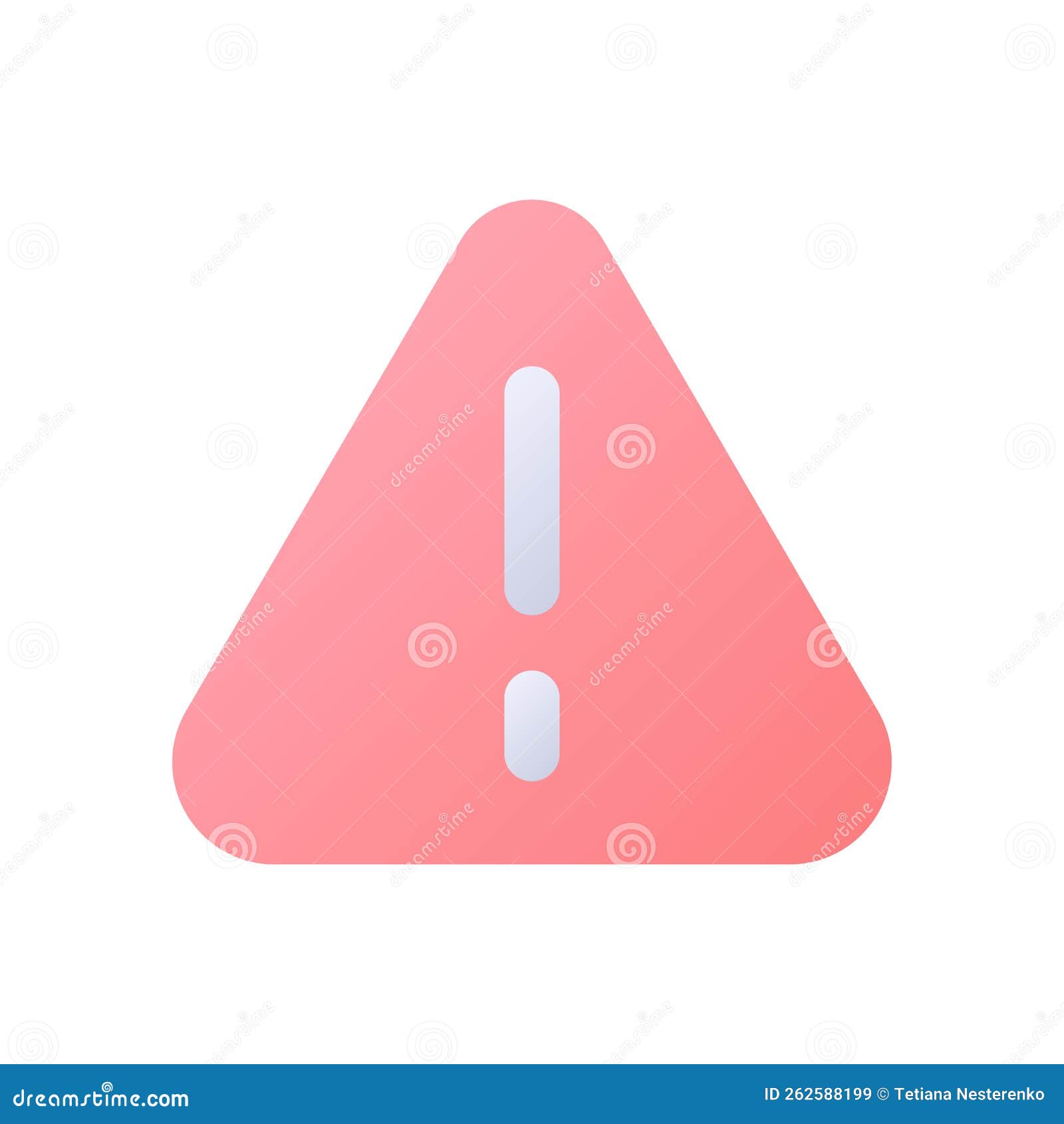 Caution Sign Pixel Perfect Flat Gradient Two-color Ui Icon Stock Vector ...