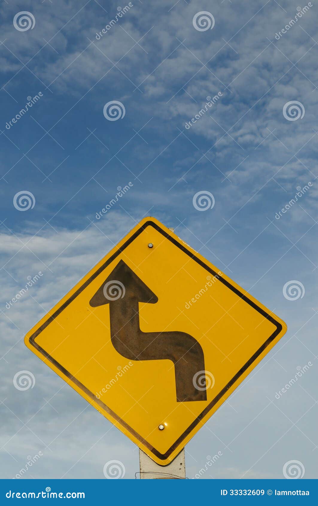 Caution Sign stock image. Image of direction, roadsign - 33332609