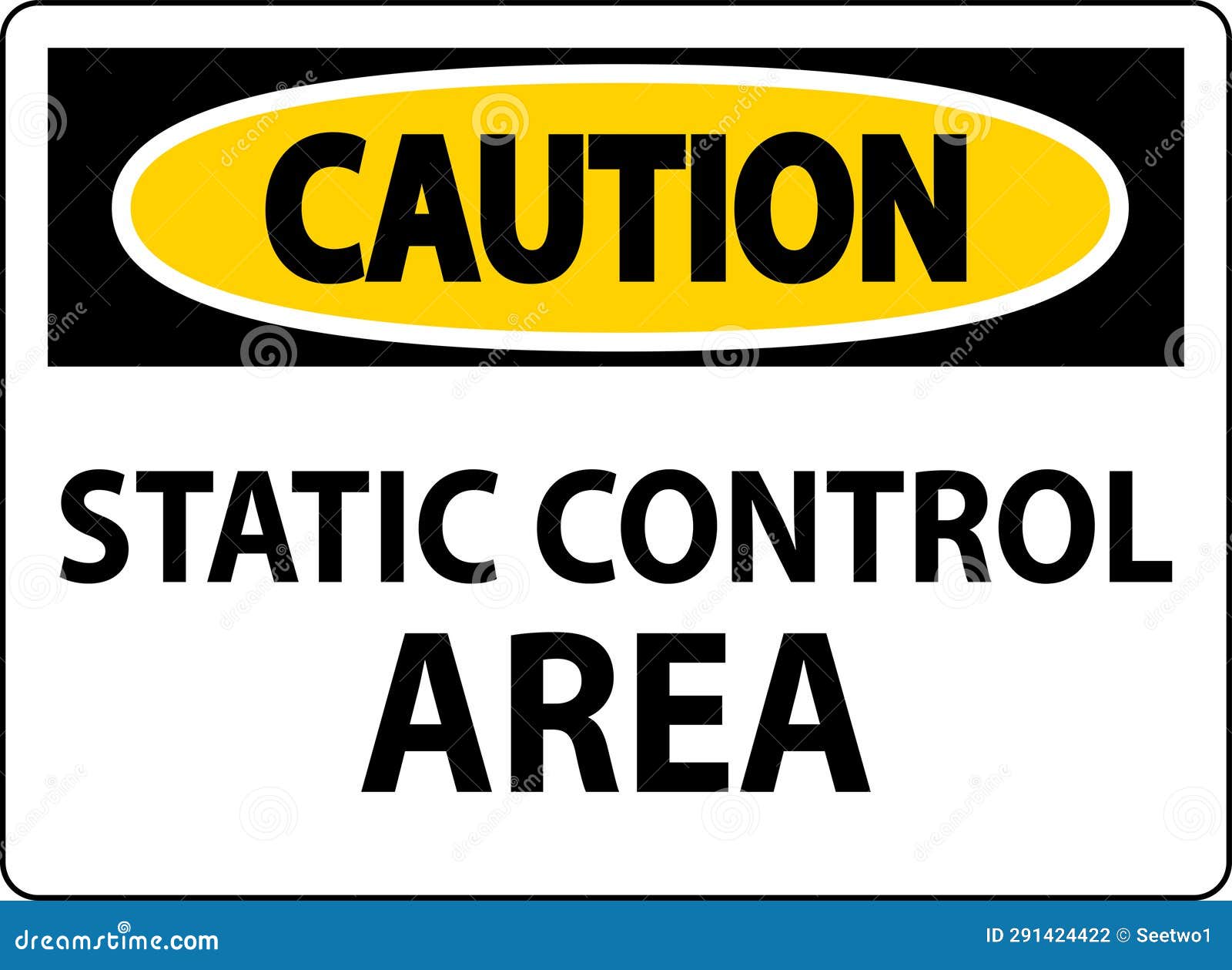 Caution Static Control Area ESD Protection Required Symbol Sign, Vector ...