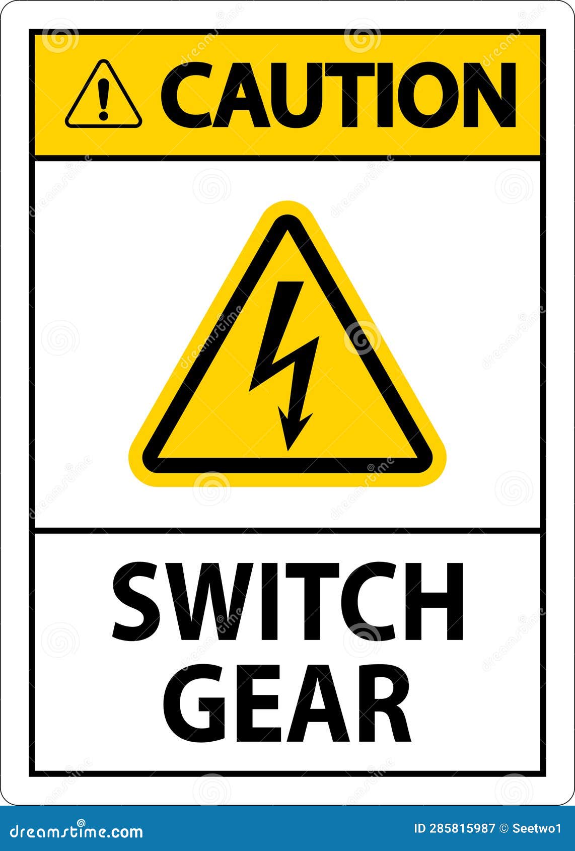 Caution Switch Off When Not In Use Symbol Sign, Vector Illustration ...