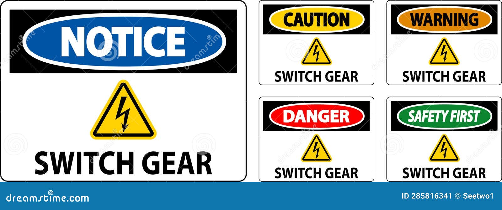 Caution, Do Not Switch Off. Ban Sign With A Finger Pressing A Red Power ...