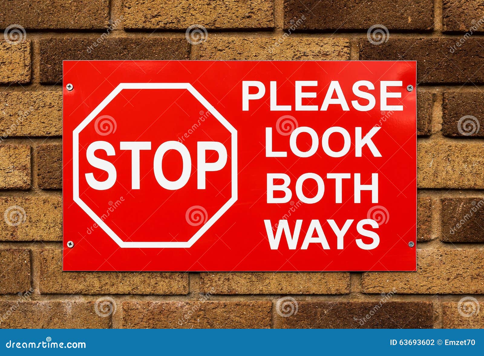 Caution sign. stock photo. Image of warning, look, caution - 63693602