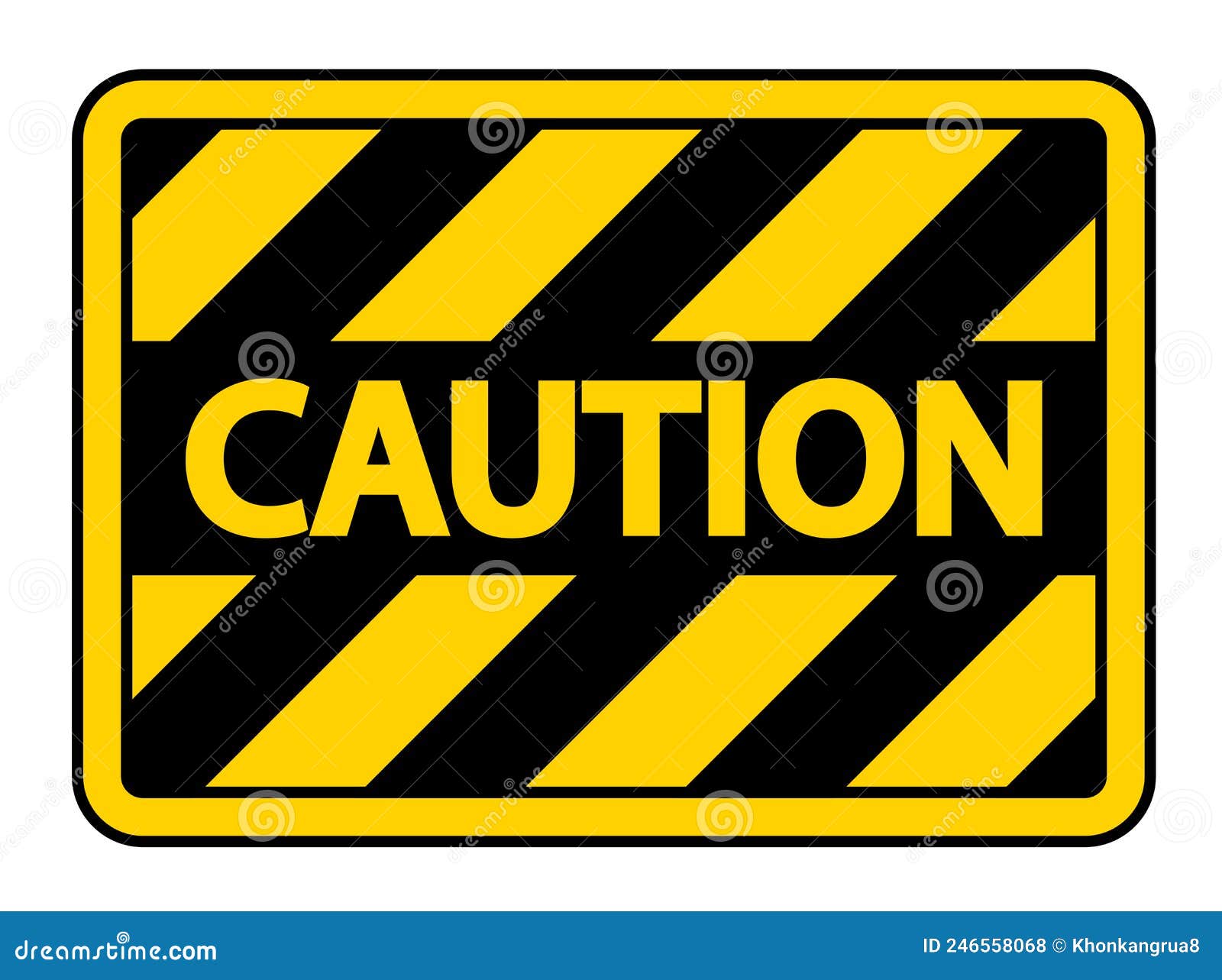Caution Sign on White Background Stock Vector - Illustration of label ...