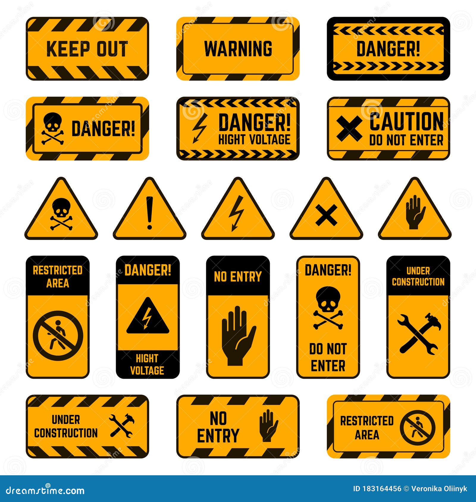 Caution Perimeter Stripes. Isolated Black And Yellow Police Line Do Not ...