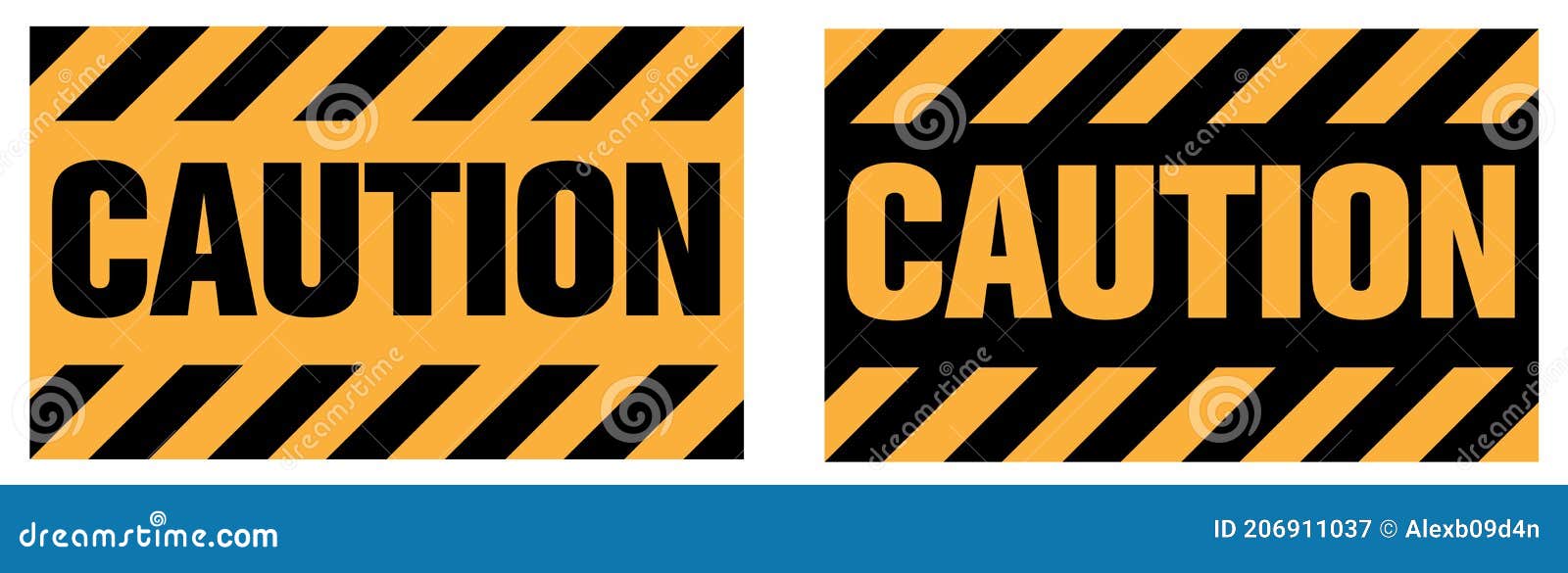 Caution Signs And Police Tape - Vector. | CartoonDealer.com #204955970