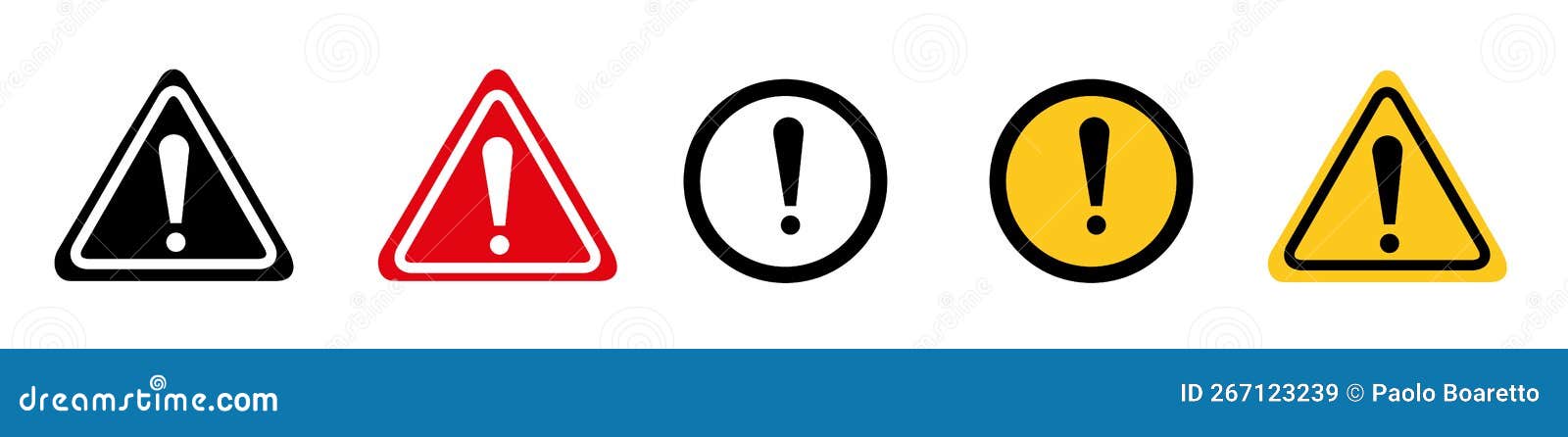 Caution Signs. Symbols Danger and Warning Signs. Stock Illustration ...