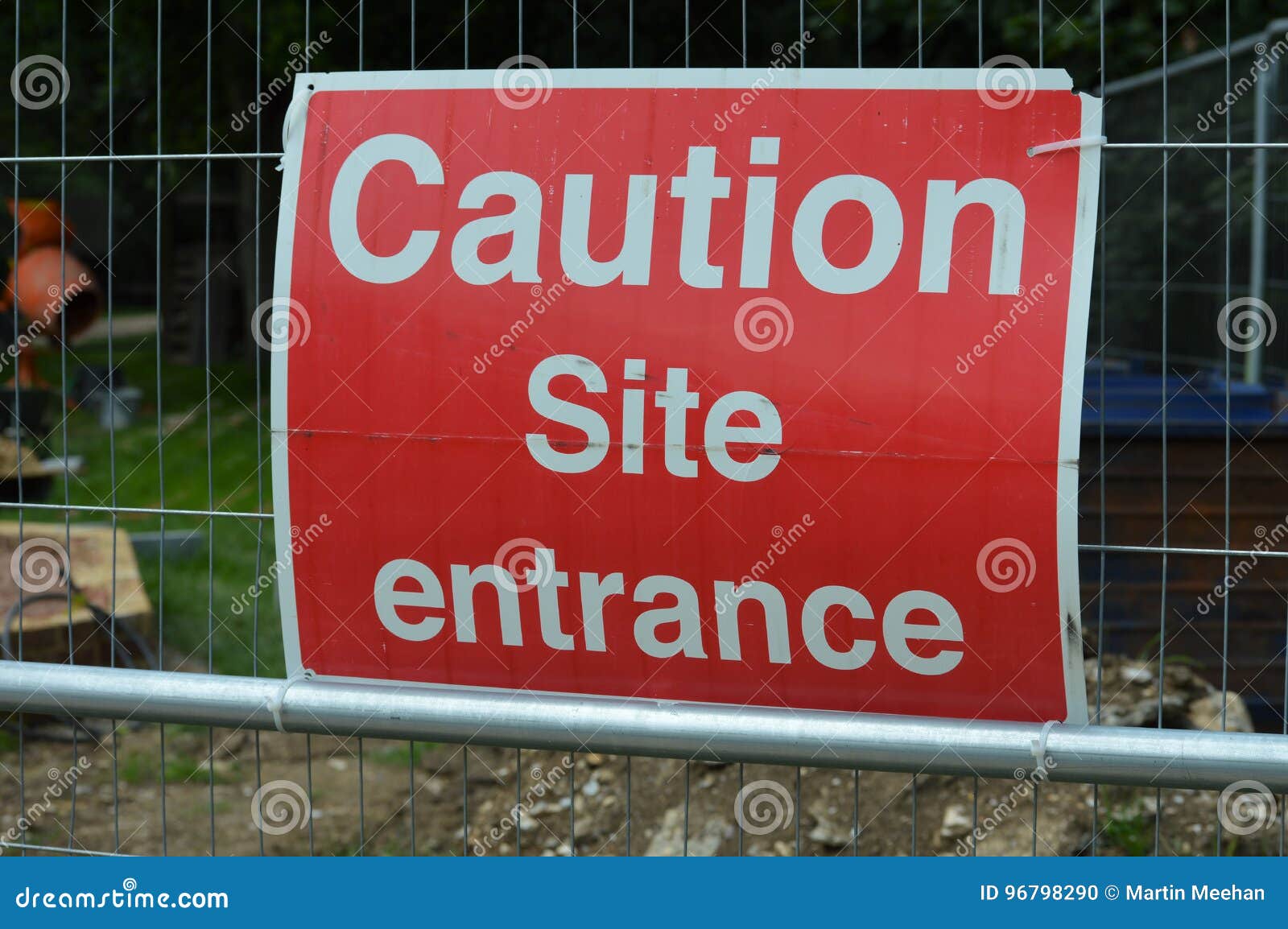 Caution Site Traffic Warning Sign Stock Photography | CartoonDealer.com ...