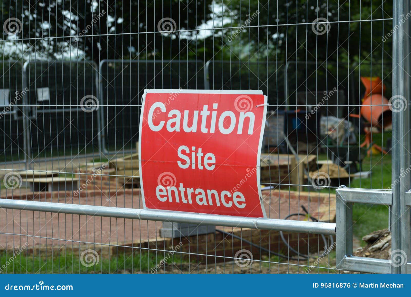 Caution Site Traffic Warning Sign Stock Photography | CartoonDealer.com ...