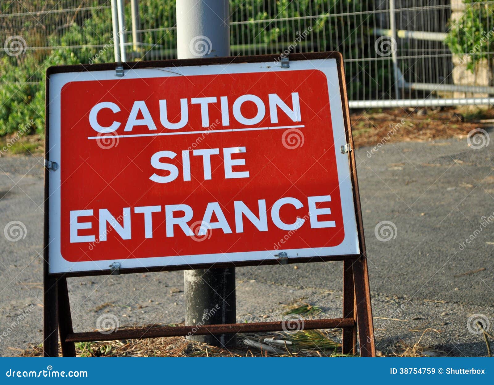 Caution Site Traffic Warning Sign Stock Photography | CartoonDealer.com ...
