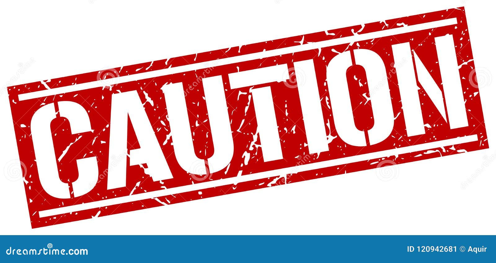 Caution stamp stock vector. Illustration of seal, grungy - 120942681