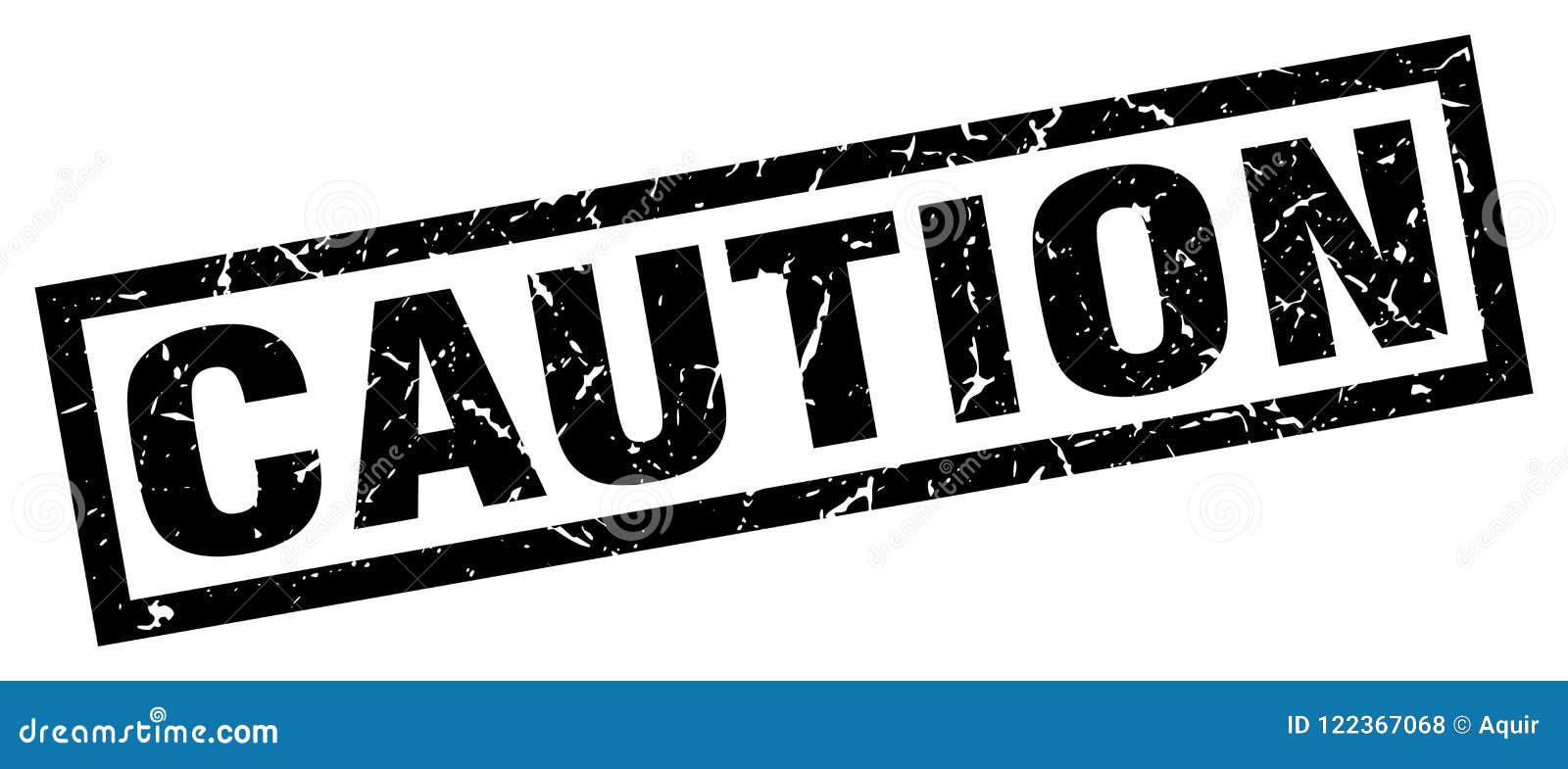 Caution stamp stock vector. Illustration of badge, sign - 122367068