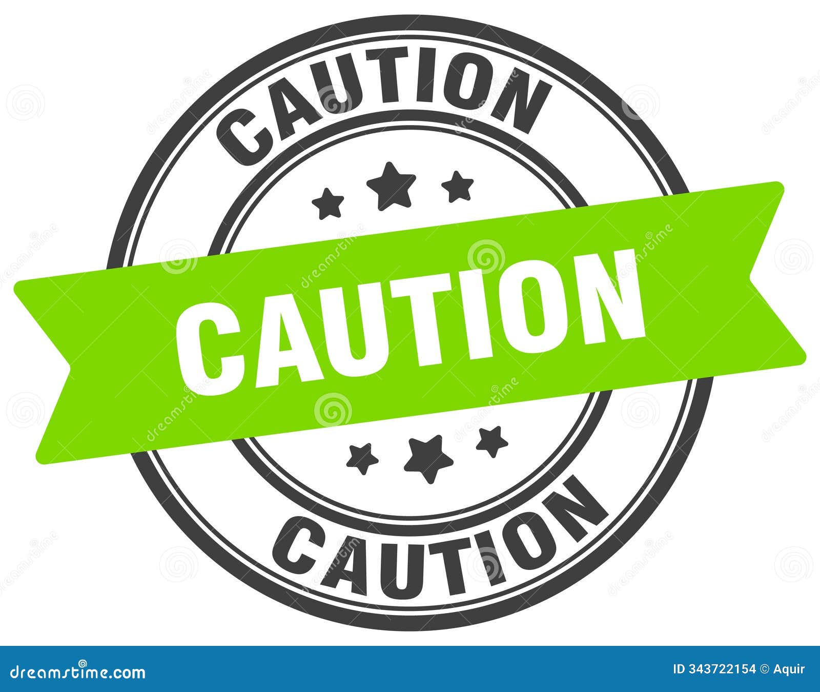 Caution Stamp. Caution Label on Transparent Background. Round Sign ...