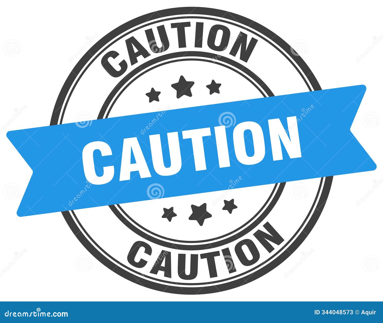 Caution Stamp. Caution Label on Transparent Background. Round Sign ...