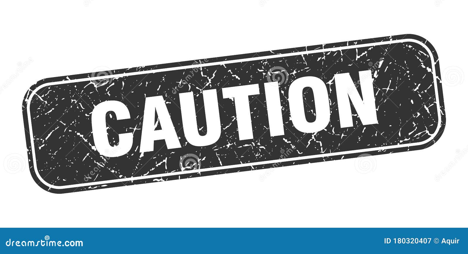 Caution Stamp. Caution Square Grungy Isolated Sign Stock Vector ...
