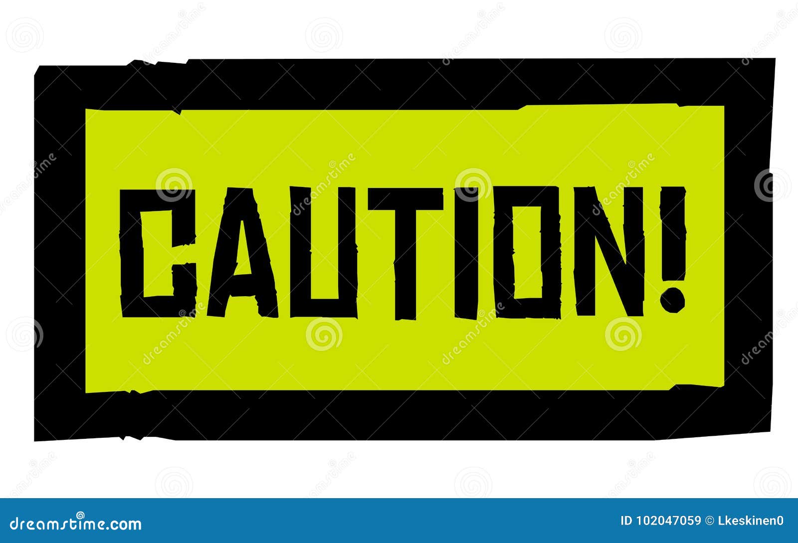 Caution sticker stamp stock vector. Illustration of sign - 102047059