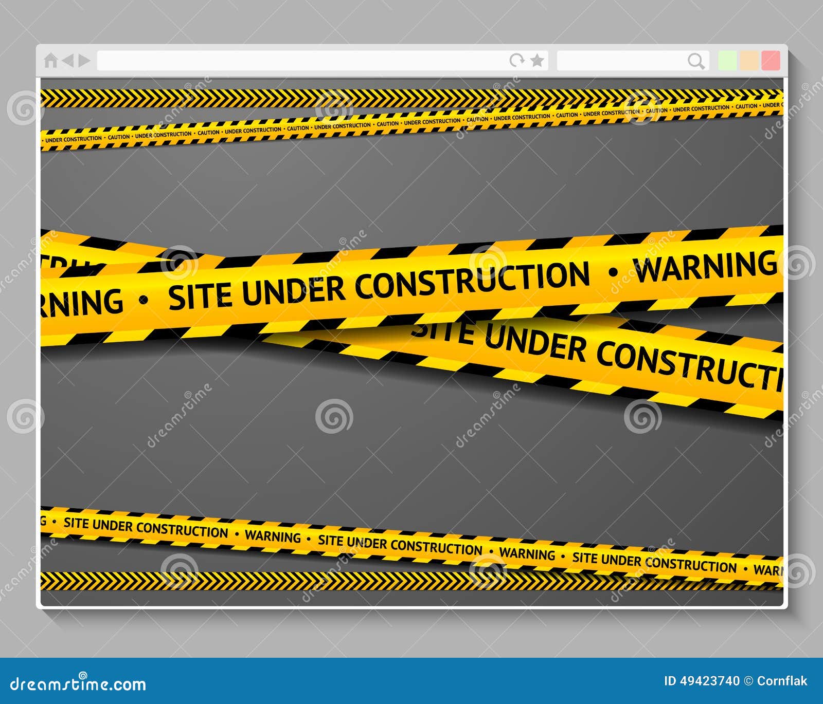 Site Under Construction Illustration. Buildings Panorama, Industrial ...
