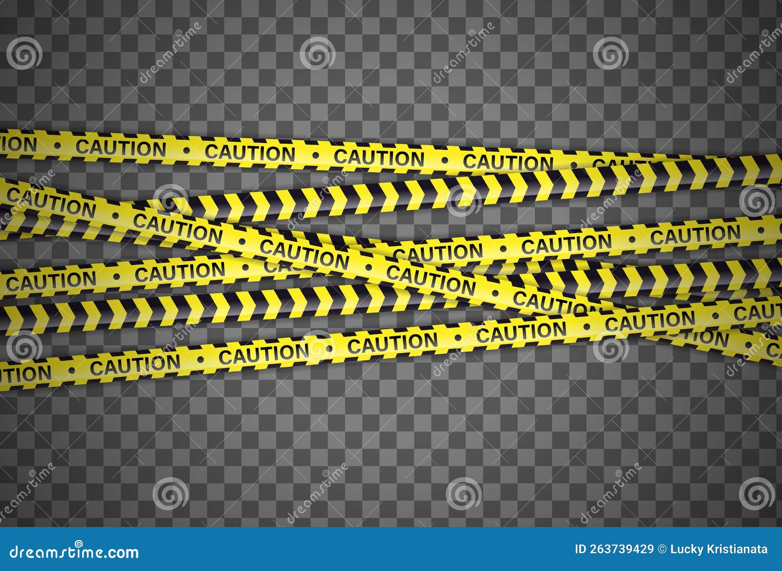 Caution Tape Seamless Tape Strip Stock Illustration - Illustration of ...