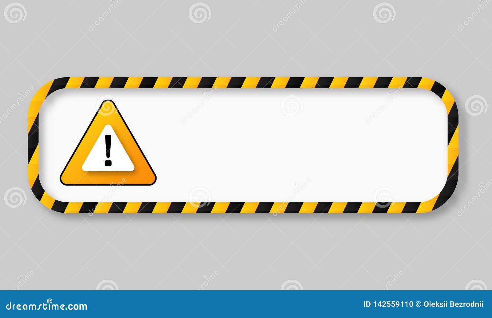 Caution Tape Warning Banner Frame Vector Illustration | CartoonDealer ...