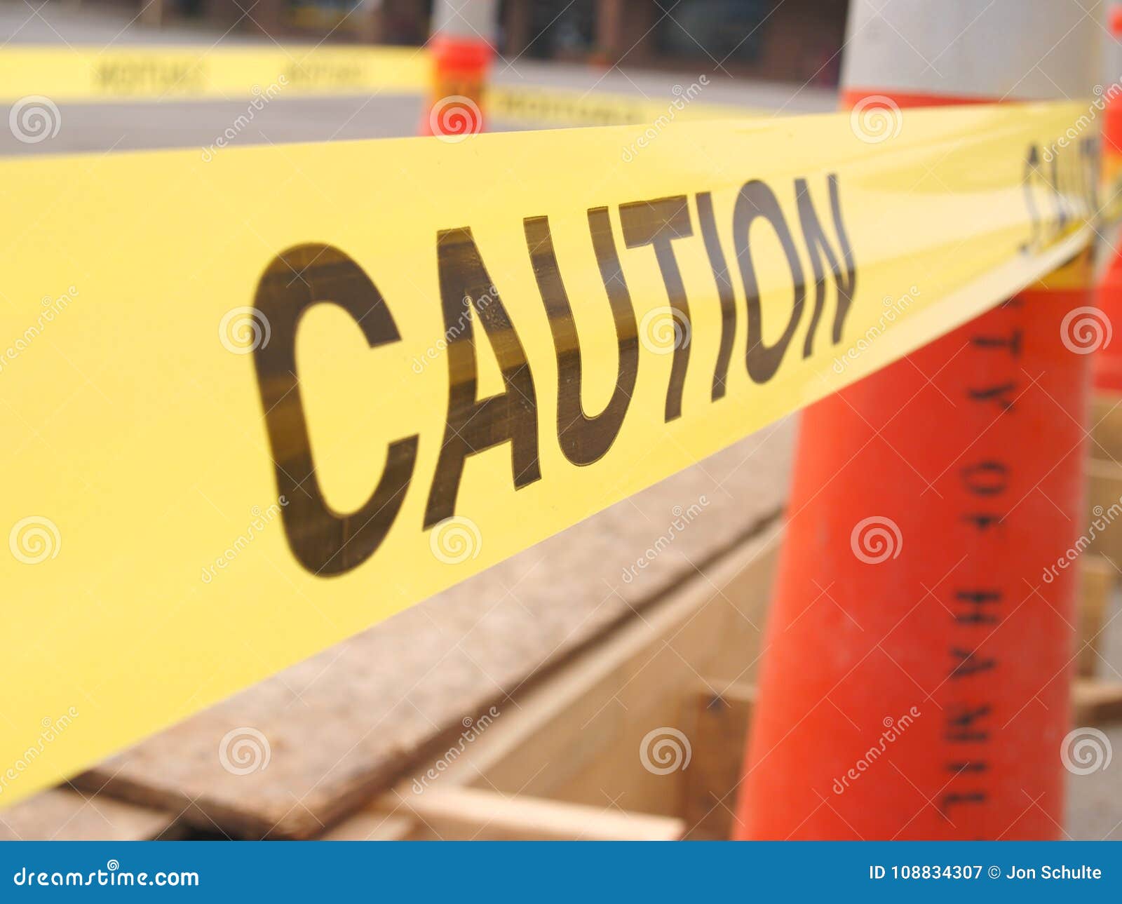 Caution Site Traffic Warning Sign Stock Photography | CartoonDealer.com ...