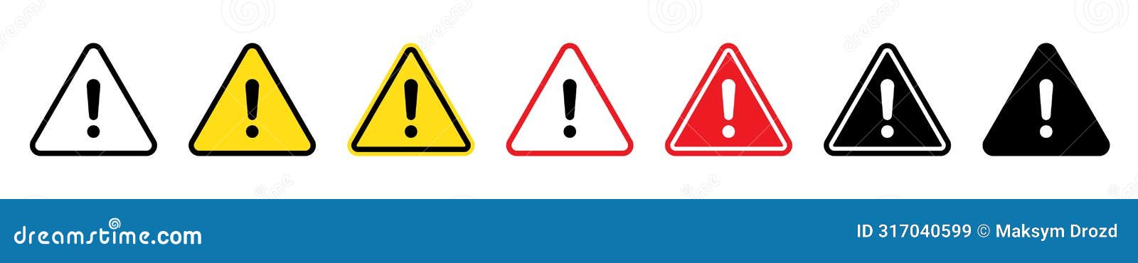 Caution Triangular Signs. Danger, Warning Sign, Attention Sign. Danger ...