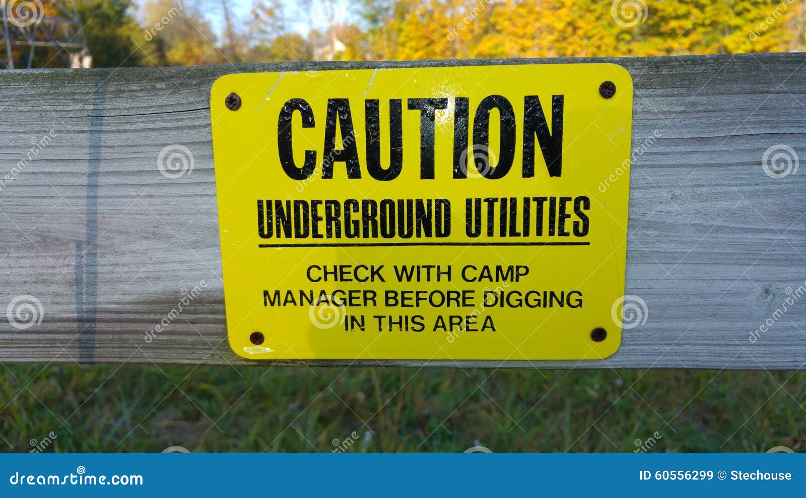 Caution: Underground Utilities Stock Image - Image of utilities, people ...