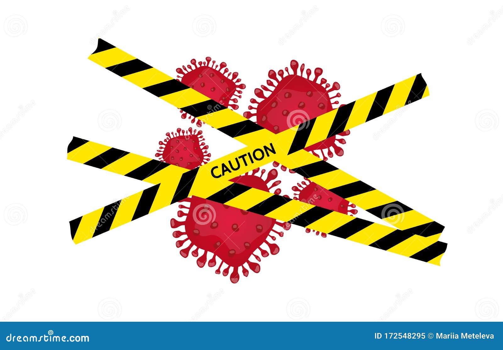 Caution. Virus! Warning Sign. Vector Illustration | CartoonDealer.com ...