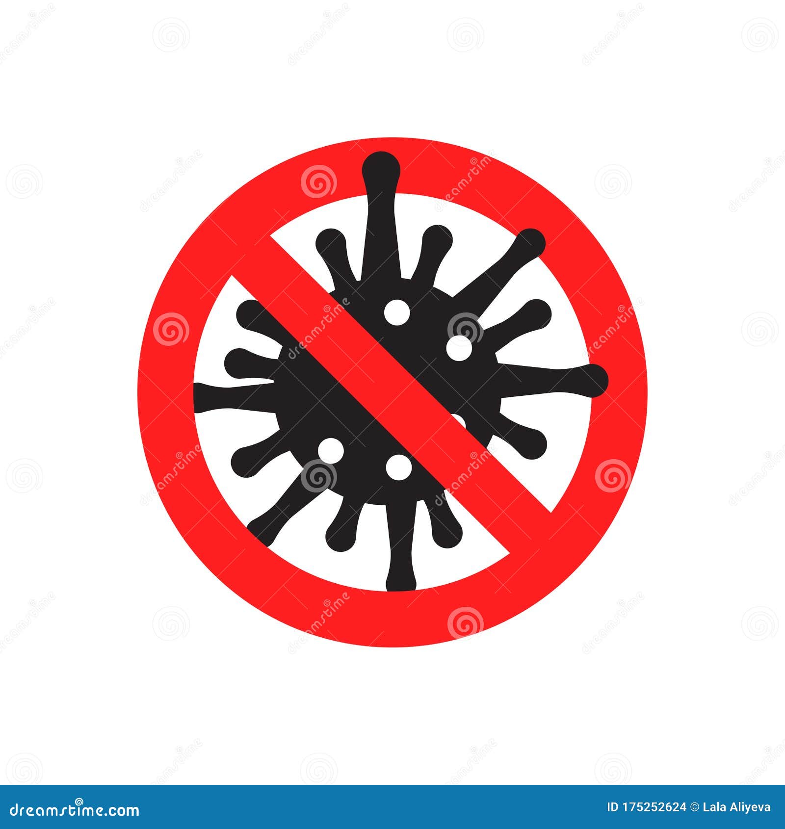 Caution Virus Sign. Virus Danger. Vector. Stock Vector - Illustration ...