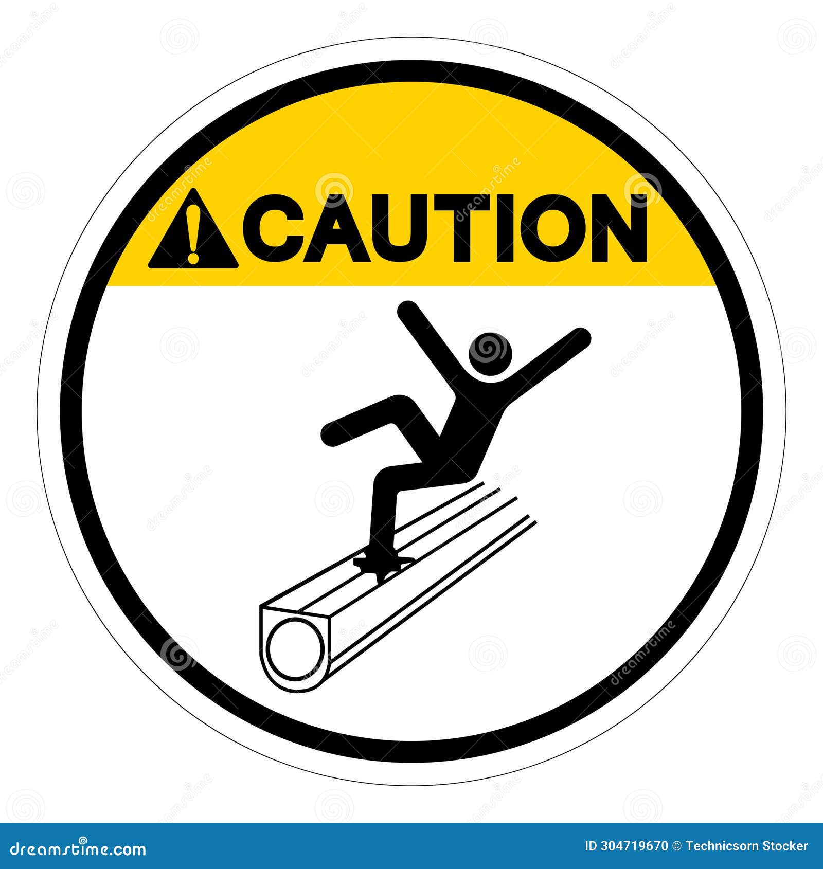 Caution Walking Or Standing On Conveyor Covers Or Gratings Can Cause ...