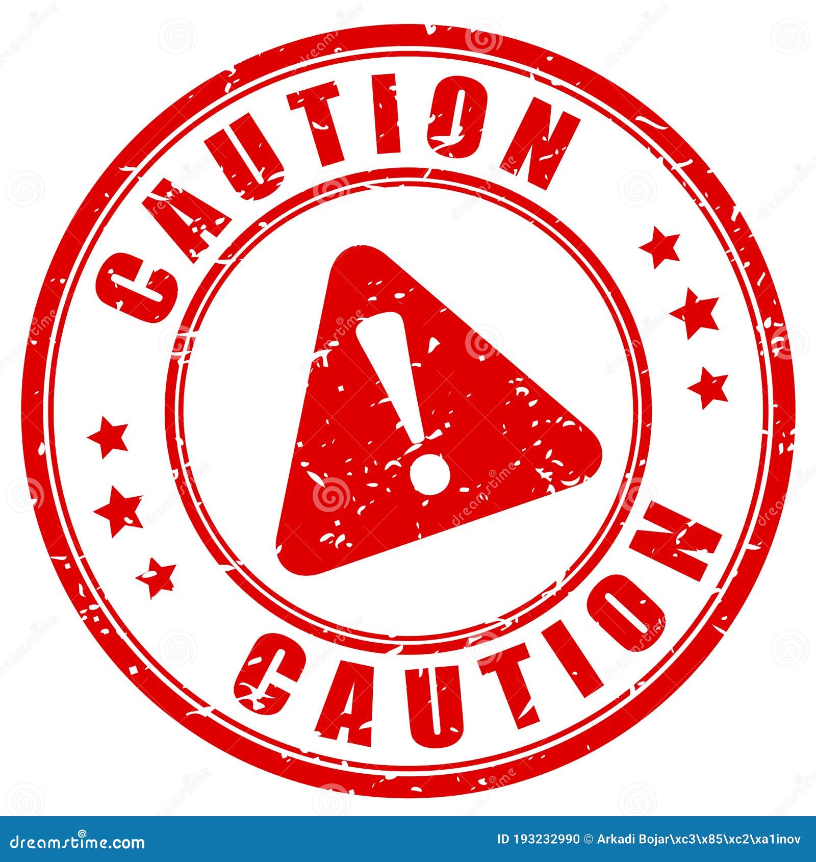 Caution Warning Grunge Stamp Stock Vector - Illustration of computer ...