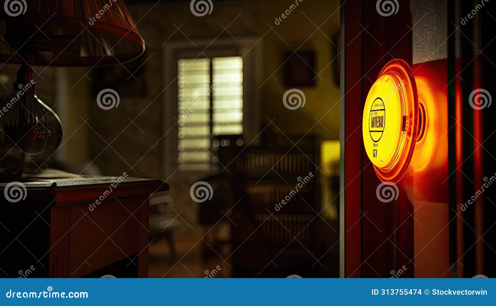 Caution warning light stock illustration. Illustration of vigilance ...