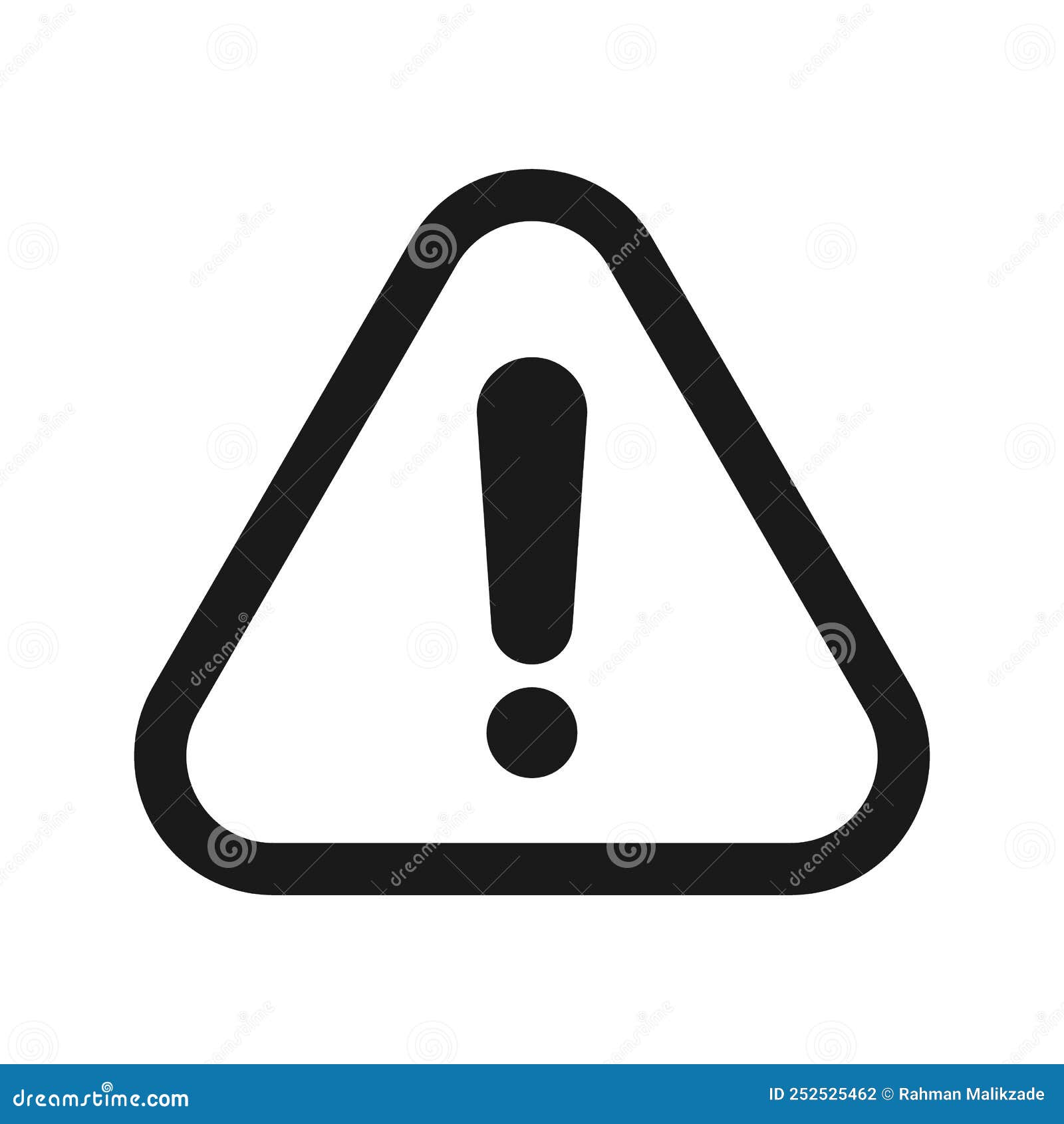 Caution Warning Sign Sticker. Flat Hazard Warning Vector Illustration ...