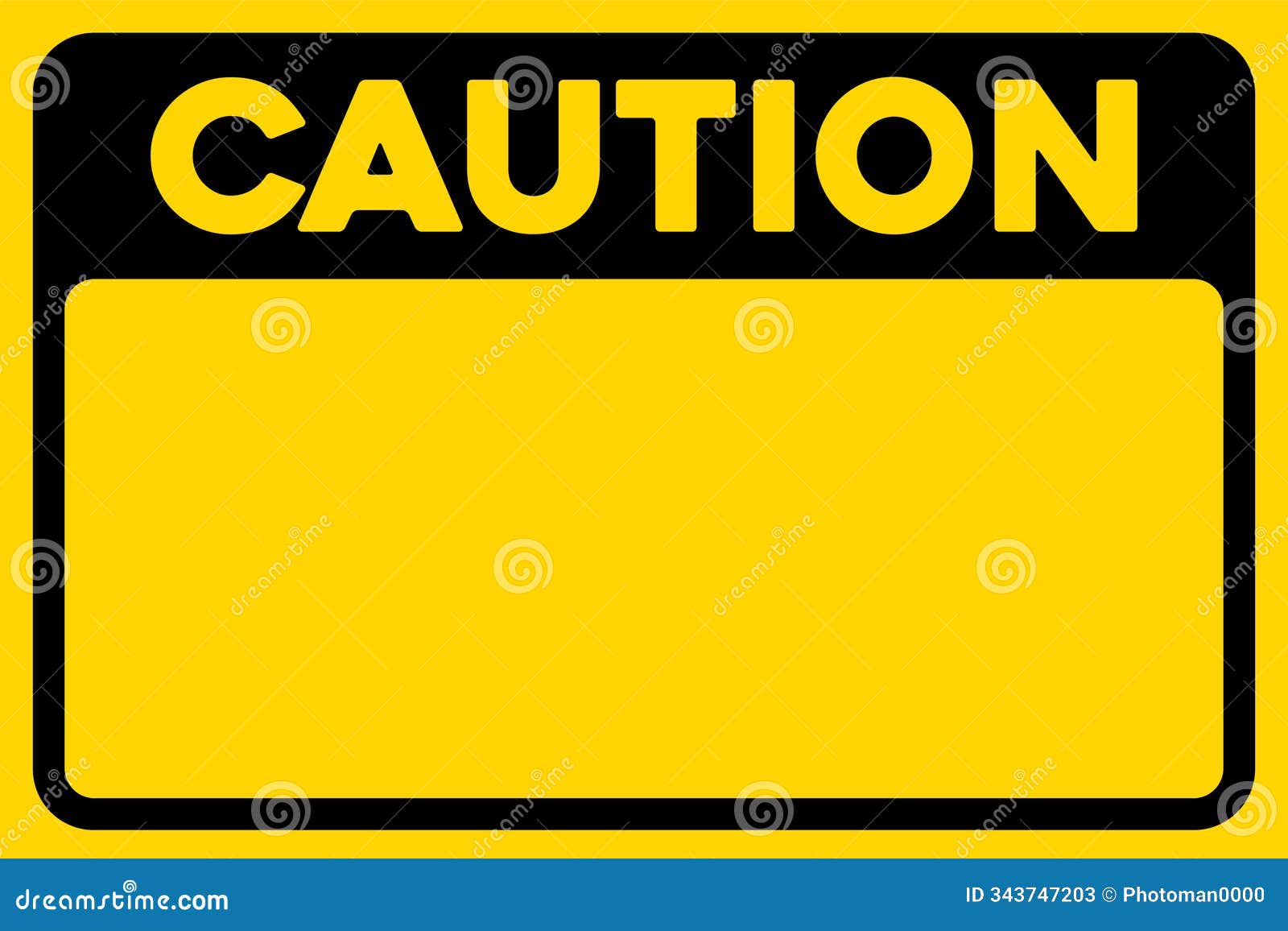 Caution warning sign stock vector. Illustration of icon - 343747203
