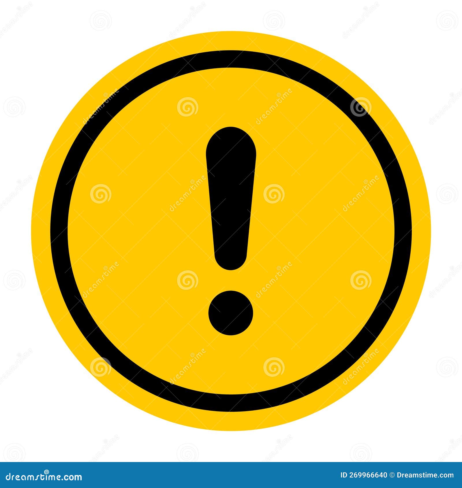 Caution Warning Signs Set. Exclamation Marks Stock Vector ...