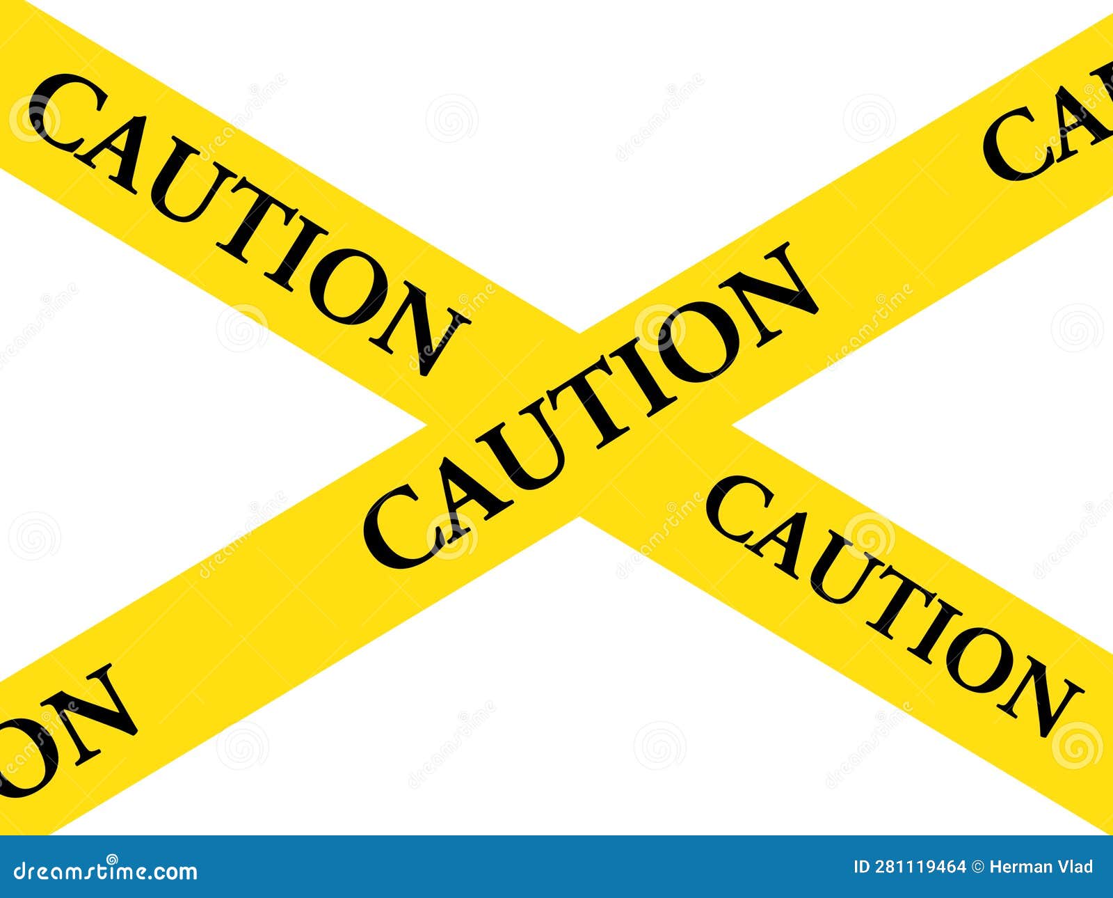 Caution Warning Tape Illustration Do Not Pass Stock Illustration