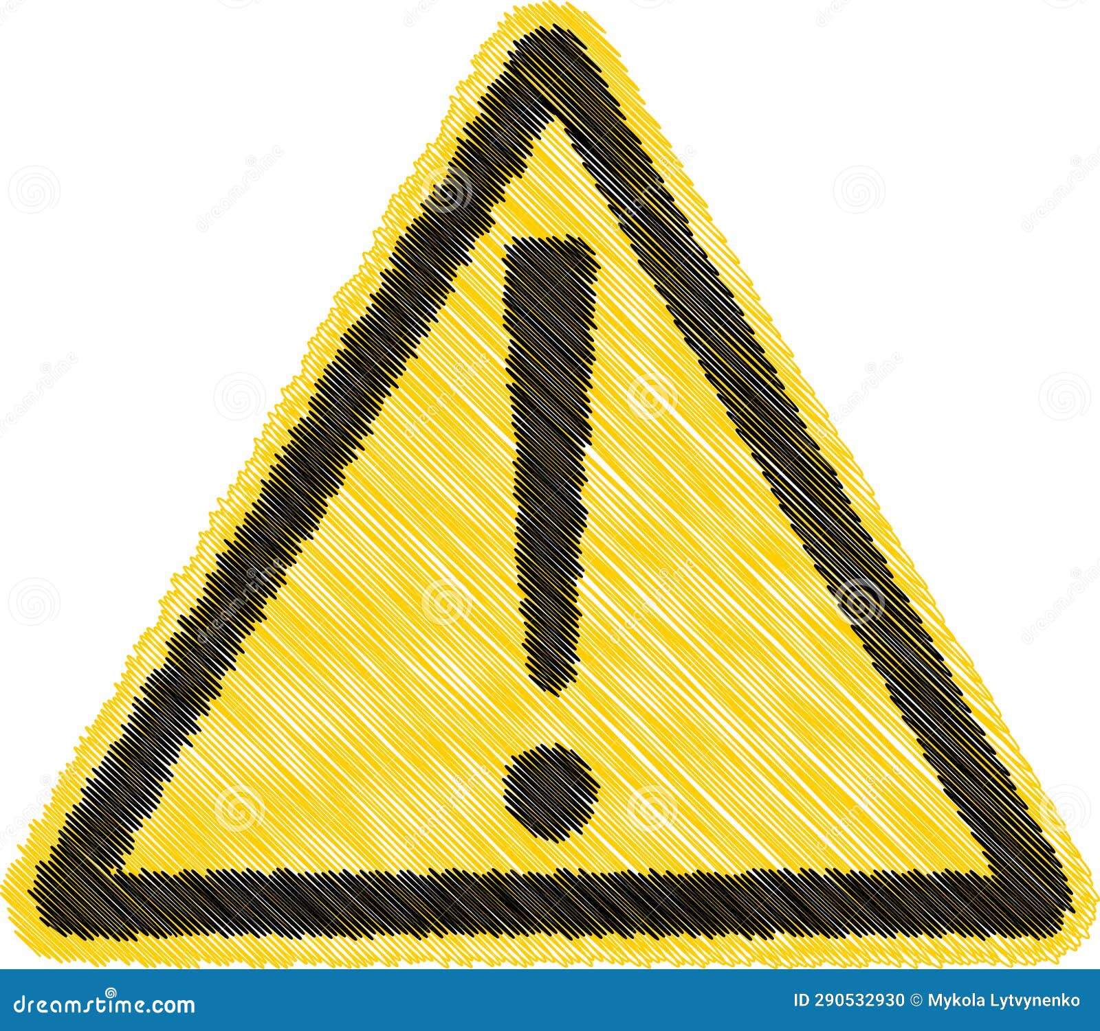 Caution Warning Triangle Sign Sticker Yellow Triangle Sign Exclamation ...