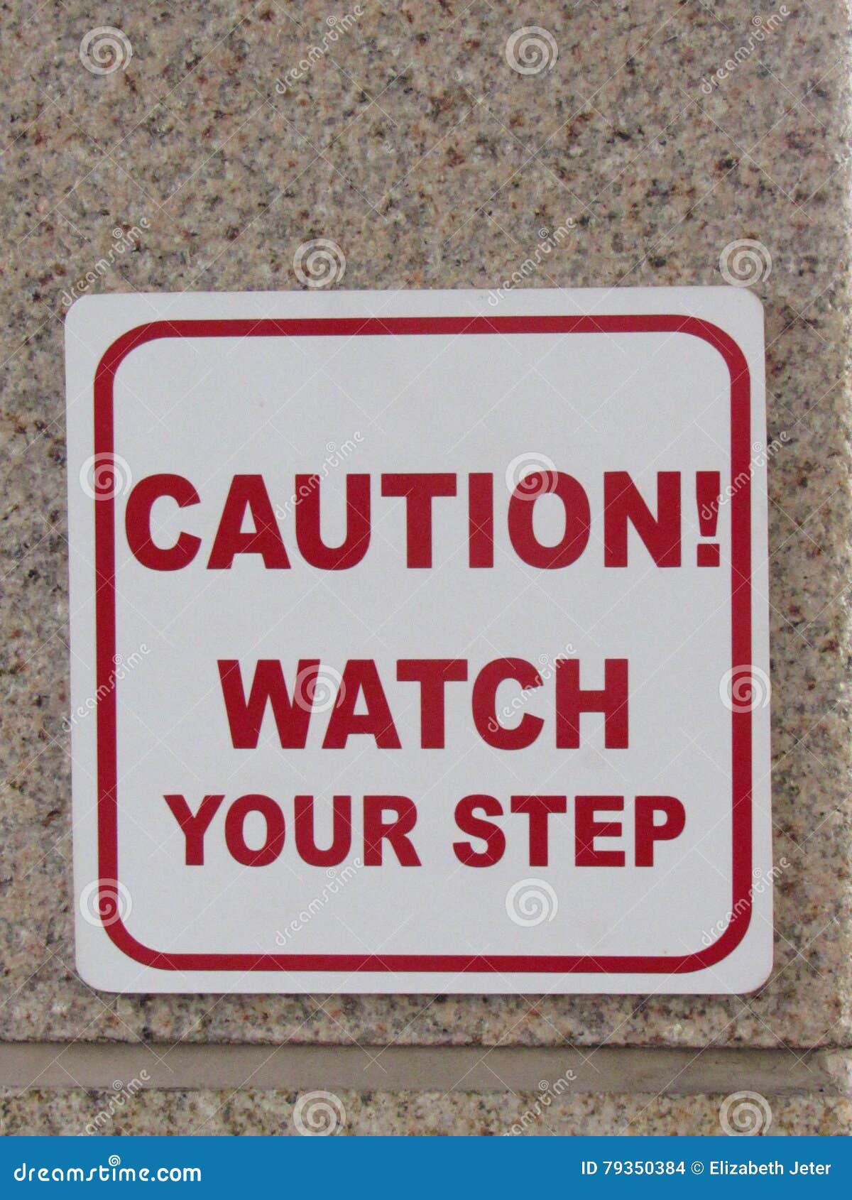 Caution Watch Your Step Graphic Design With Warning Hazard Construction ...
