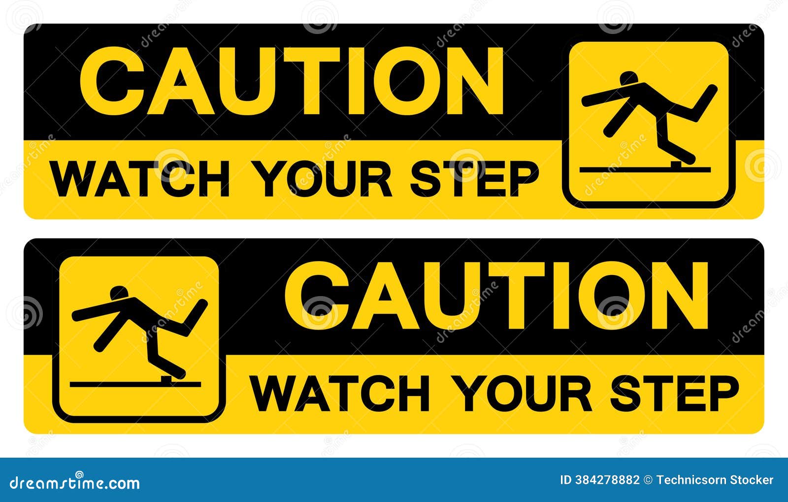 Caution, Watch For Forklift Traffic Sign Symbol. Logistic Warning ...