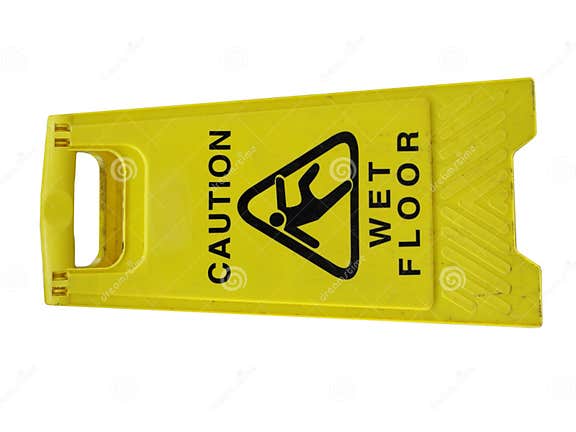 Caution wet floor stock image. Image of risk, warning - 8591673