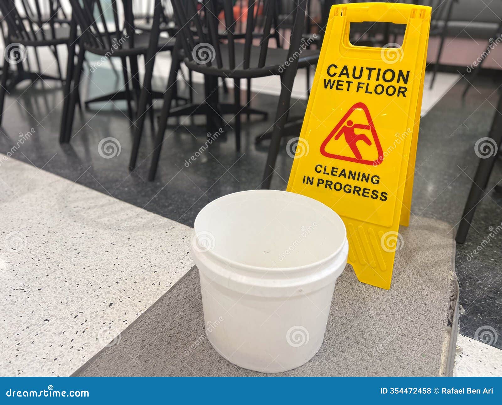 Caution Wet Floor Sign Stock Photo | CartoonDealer.com #66313146