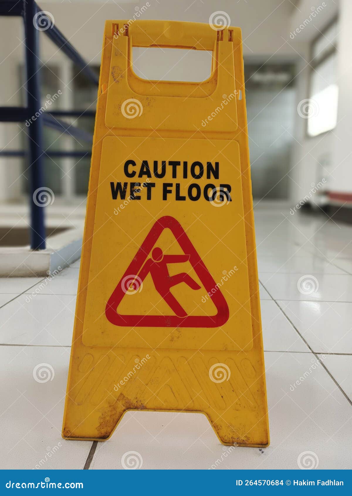 Caution! Wet Floor please stock photo. Image of floor - 264570684