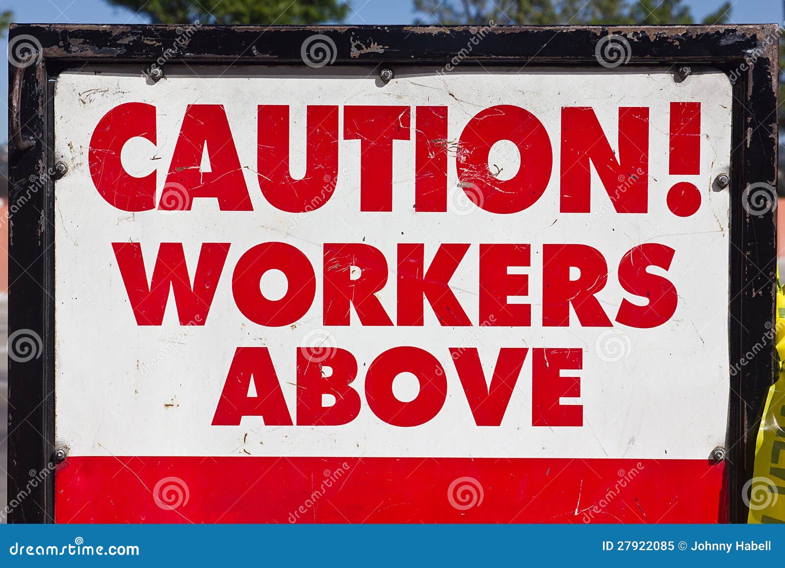 Caution Workers Above stock image. Image of labor, development - 27922085