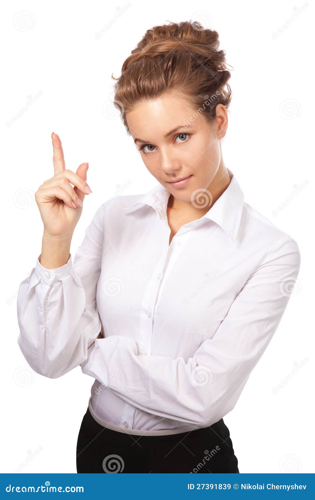 She cautions cautious stock image. Image of attention - 27391839