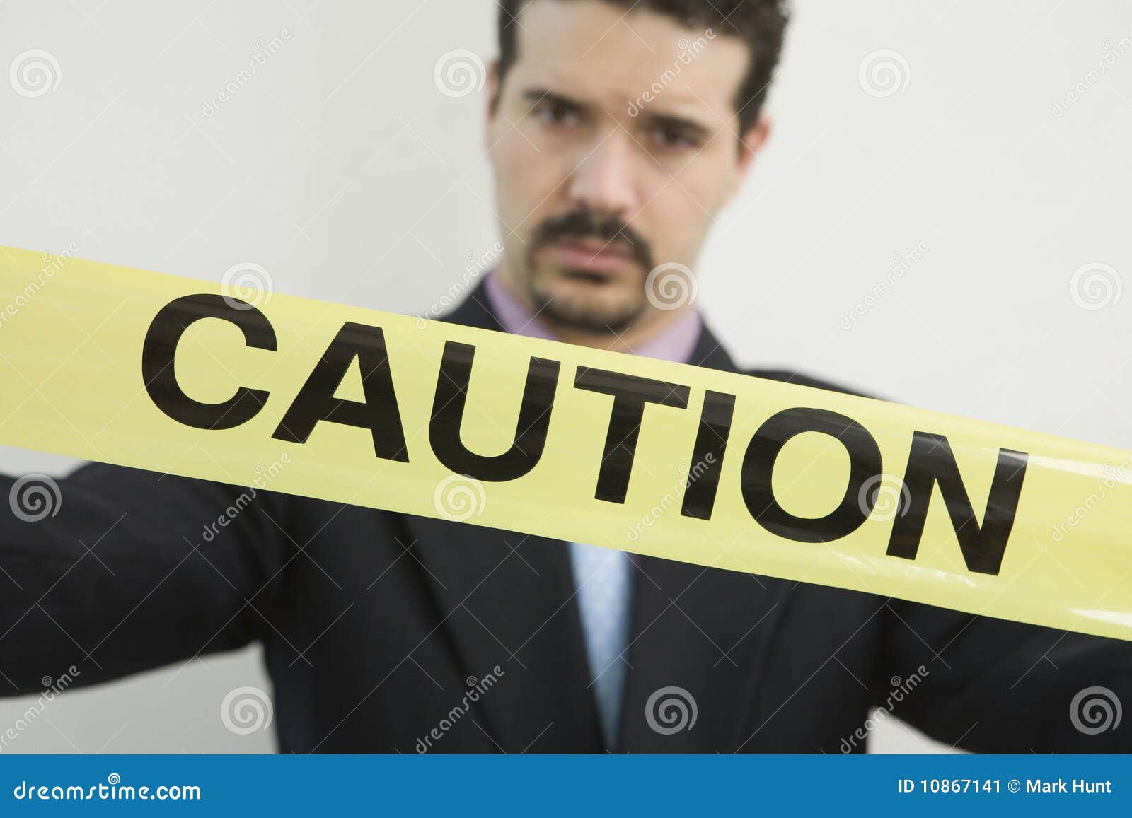 Cautious businessman stock image. Image of stop, concepts - 10867141